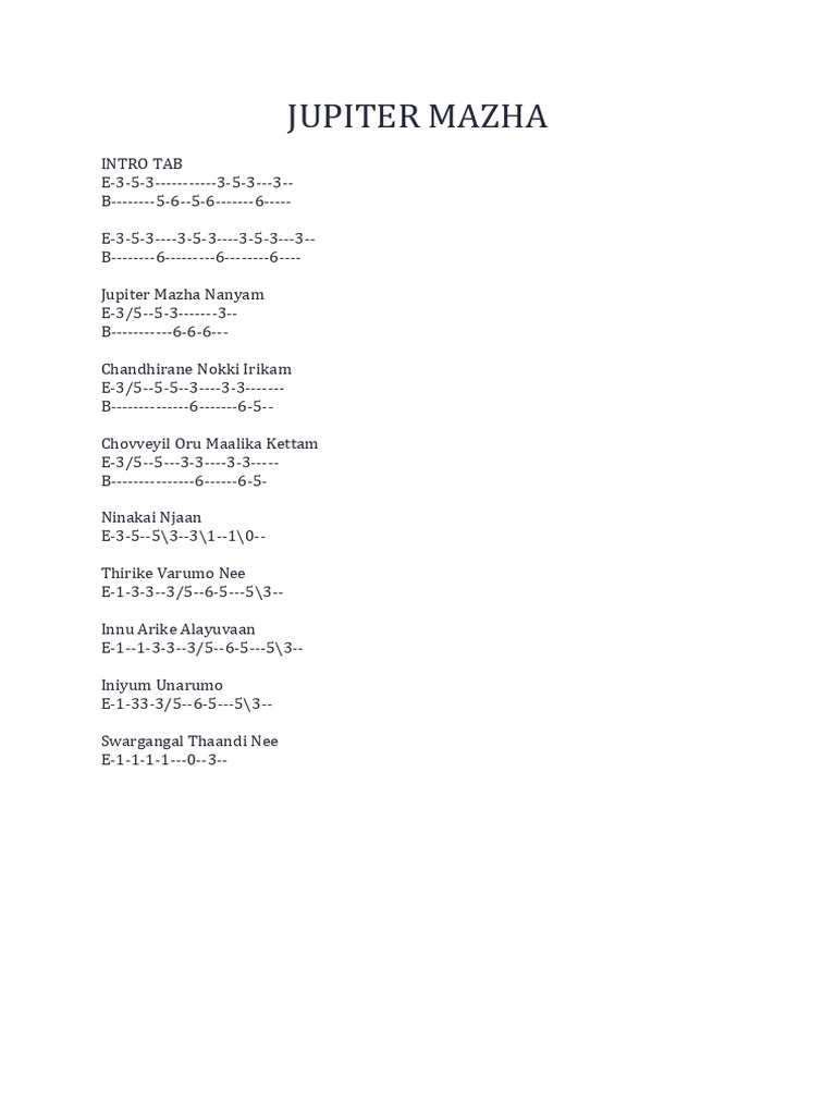 Jupiter Mazha | PDF | Sports & Recreation