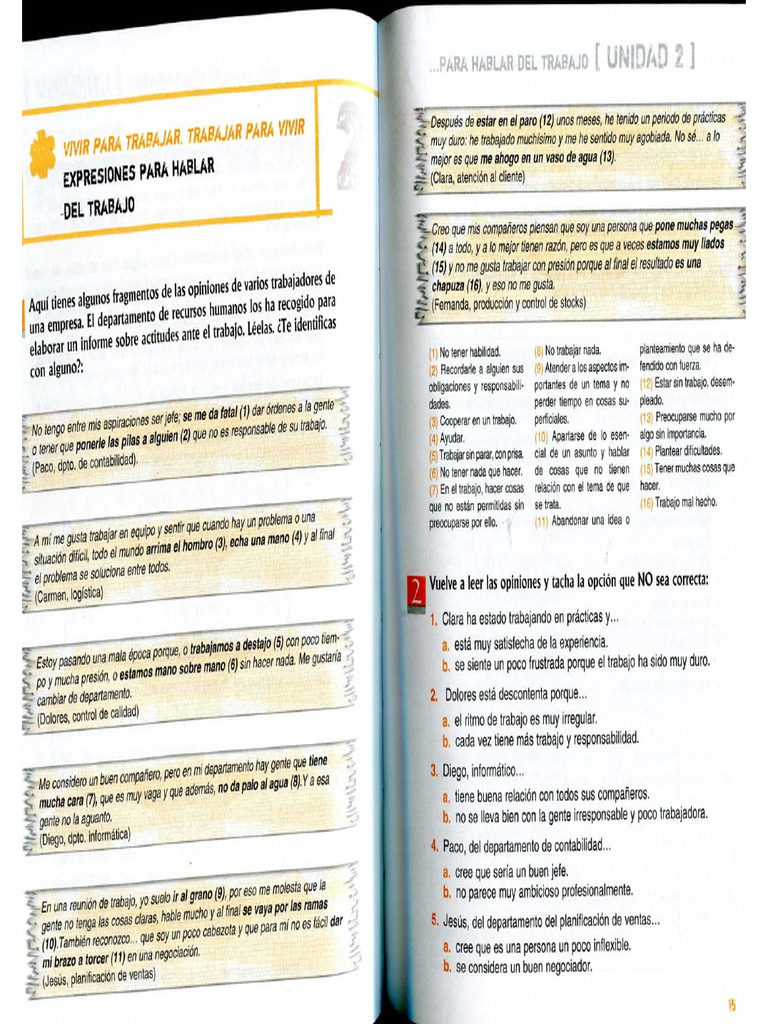 Expresiones Tema 2 | PDF