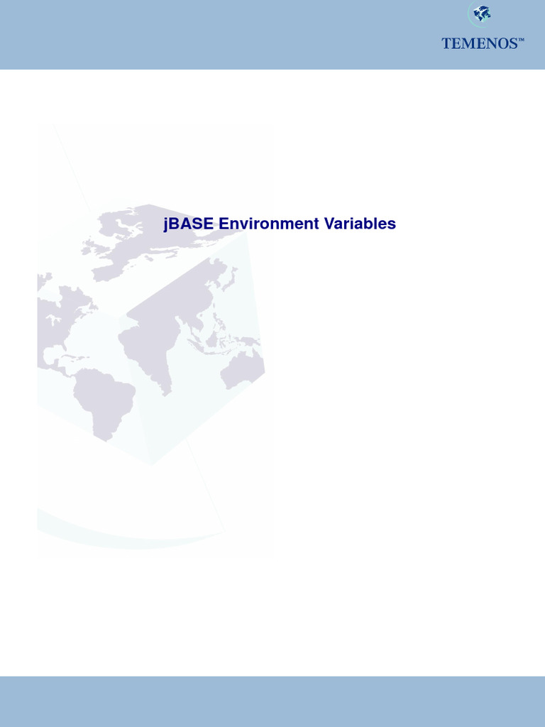 jBASE Environment Variables | PDF | Command Line Interface | Computer File