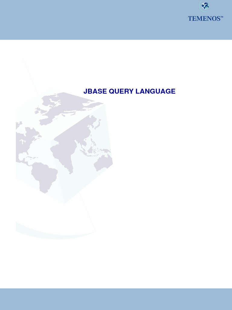 jBASE Query Language | PDF | Bracket | Computer File