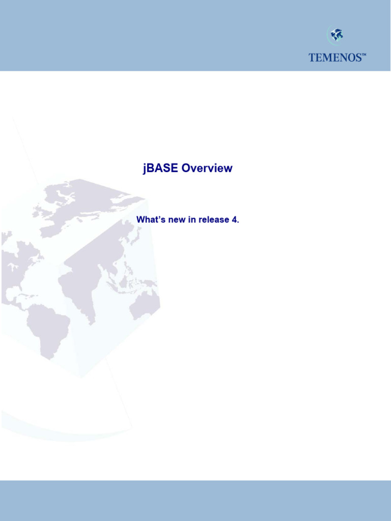 jBASE Overview | PDF | Thread (Computing) | Process (Computing) jBASE Overview | PDF | Thread (Computing) | Process (Computing)