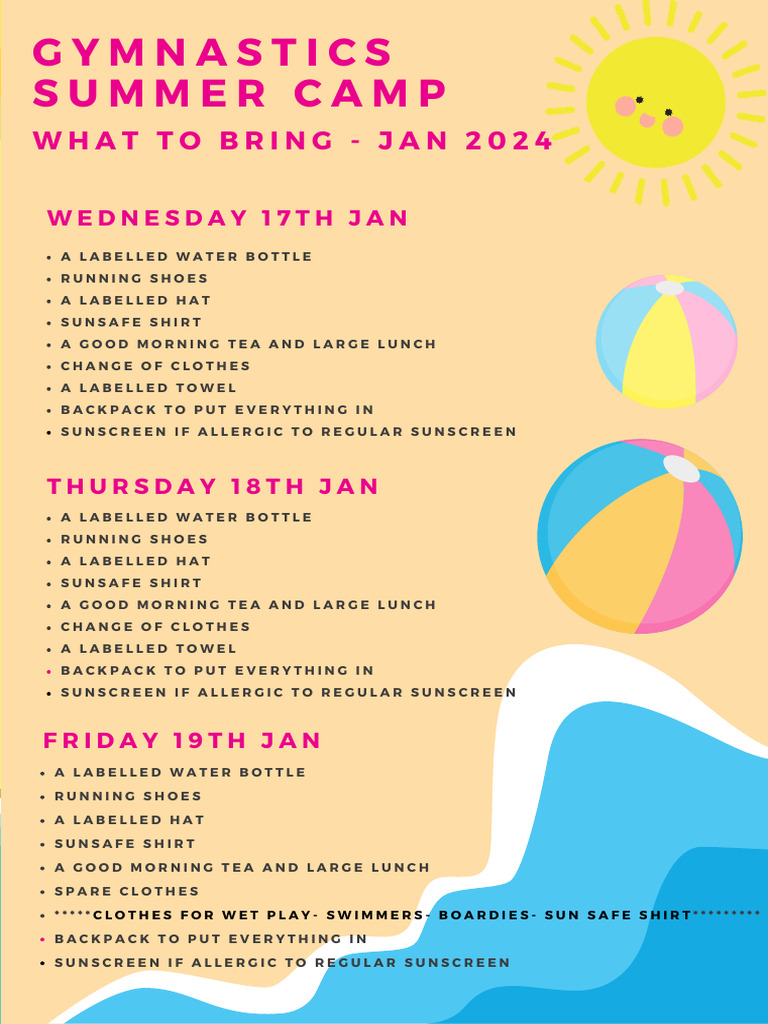 Essential Packing List for Summer Camp | PDF | Home & Garden