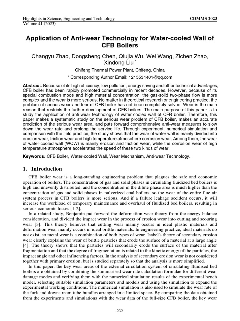 Anti-Wear Technology for CFB Boilers | PDF | Wear | Welding