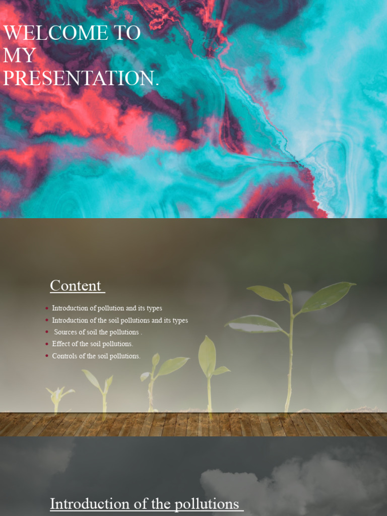 Welcome To My Presentation | PDF | Pollution | Soil