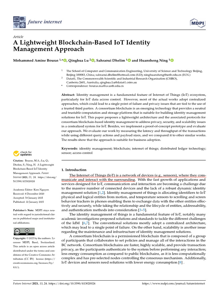 Futureinternet-13-00024-V3 | PDF | Internet Of Things | Computer Network Futureinternet-13-00024-V3 | PDF | Internet Of Things | Computer Network