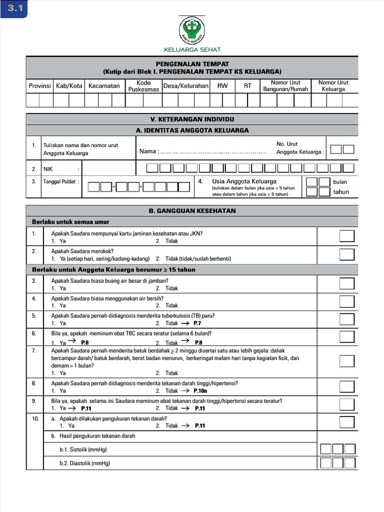 PDF Form 31 Keluarga Sehat - Compress | PDF