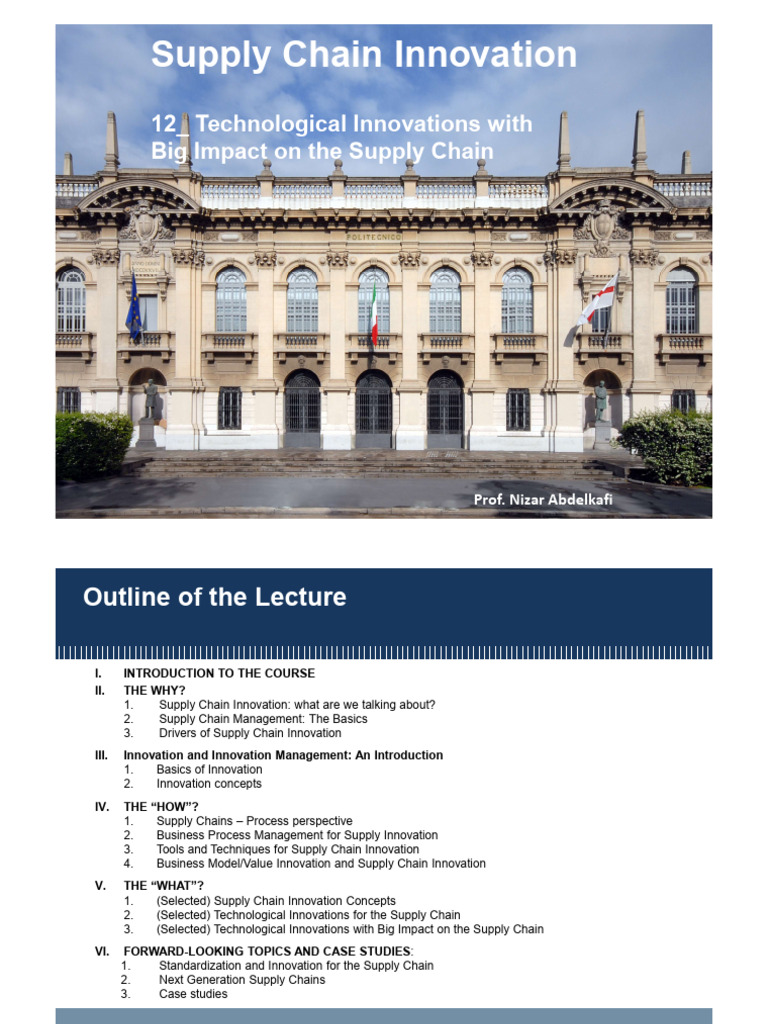 12 - The What of Supply Chain Innovation - Concepts and Technologies ...