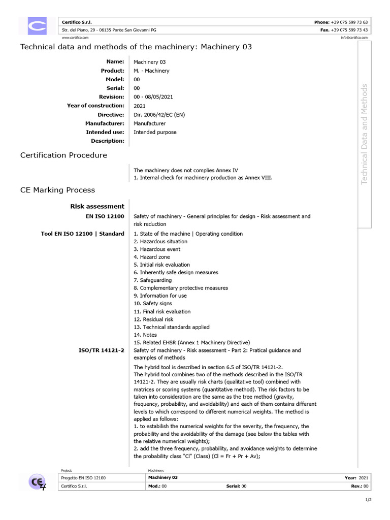 Standard RA Method Report 2021 EN | Download Free PDF | Risk | Risk ...