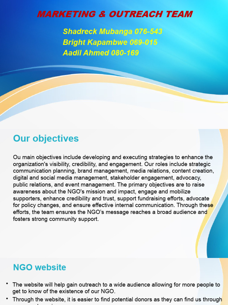 Marketing and Outreach Strategies | PDF | Search Engine Optimization ...