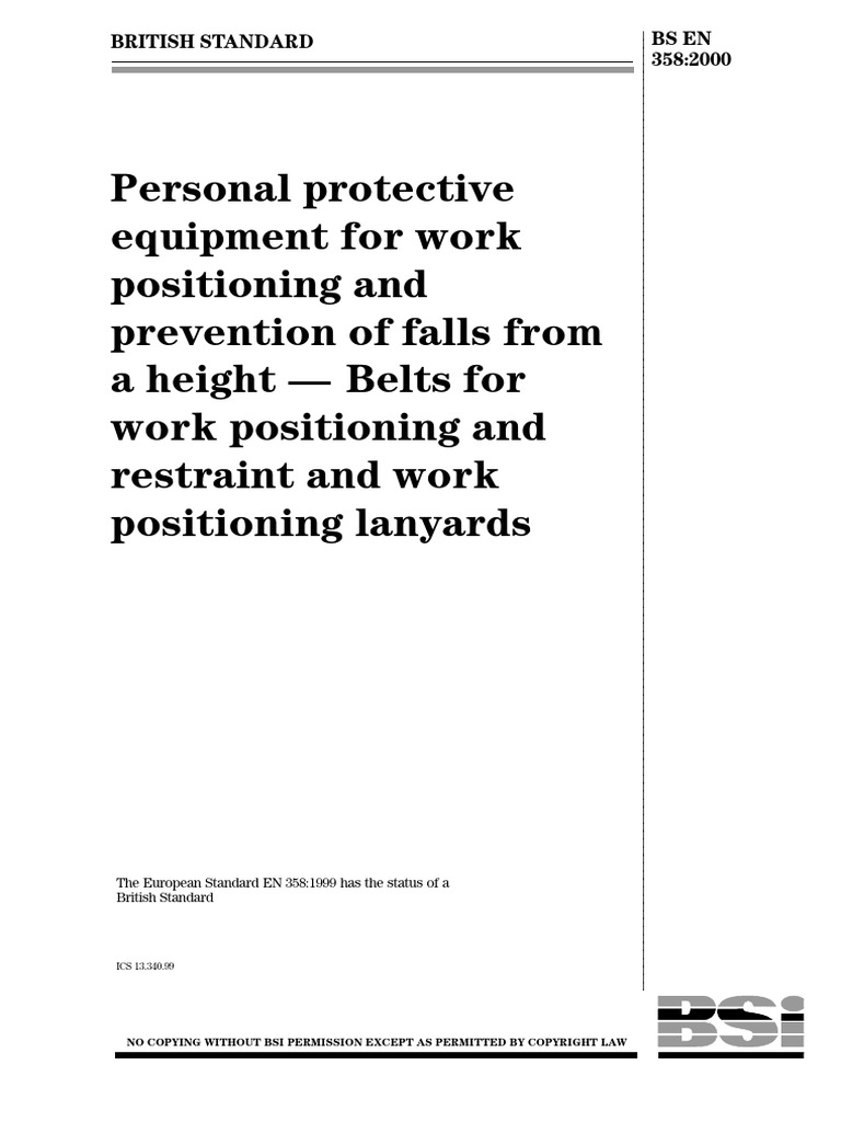 BS en 358-2000 | PDF