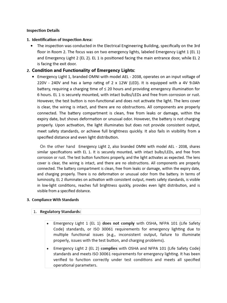 Inspection-Details (Essay) | PDF | Light Emitting Diode | Lighting