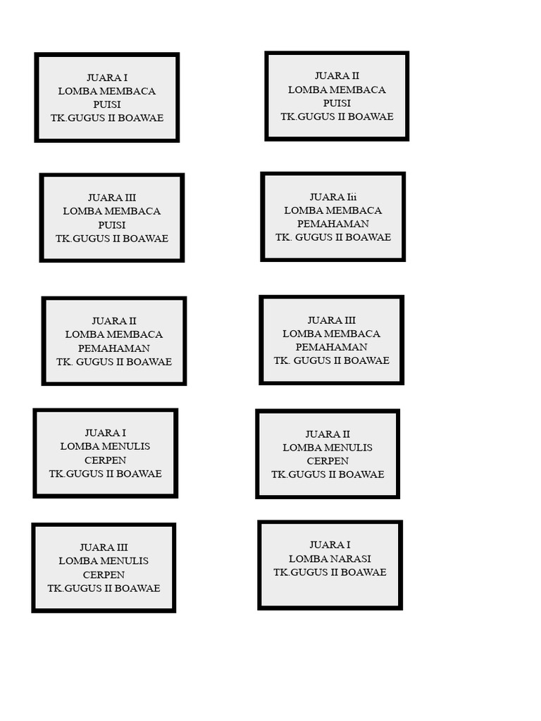Label Piala 2023 | PDF