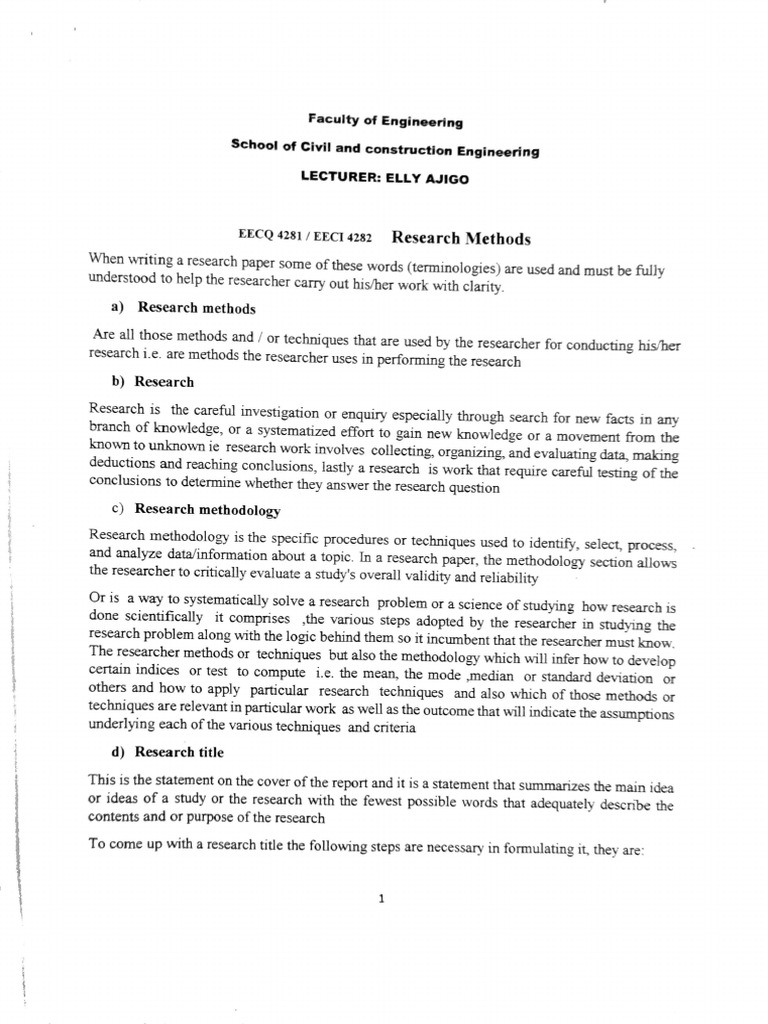 Research Methods | PDF