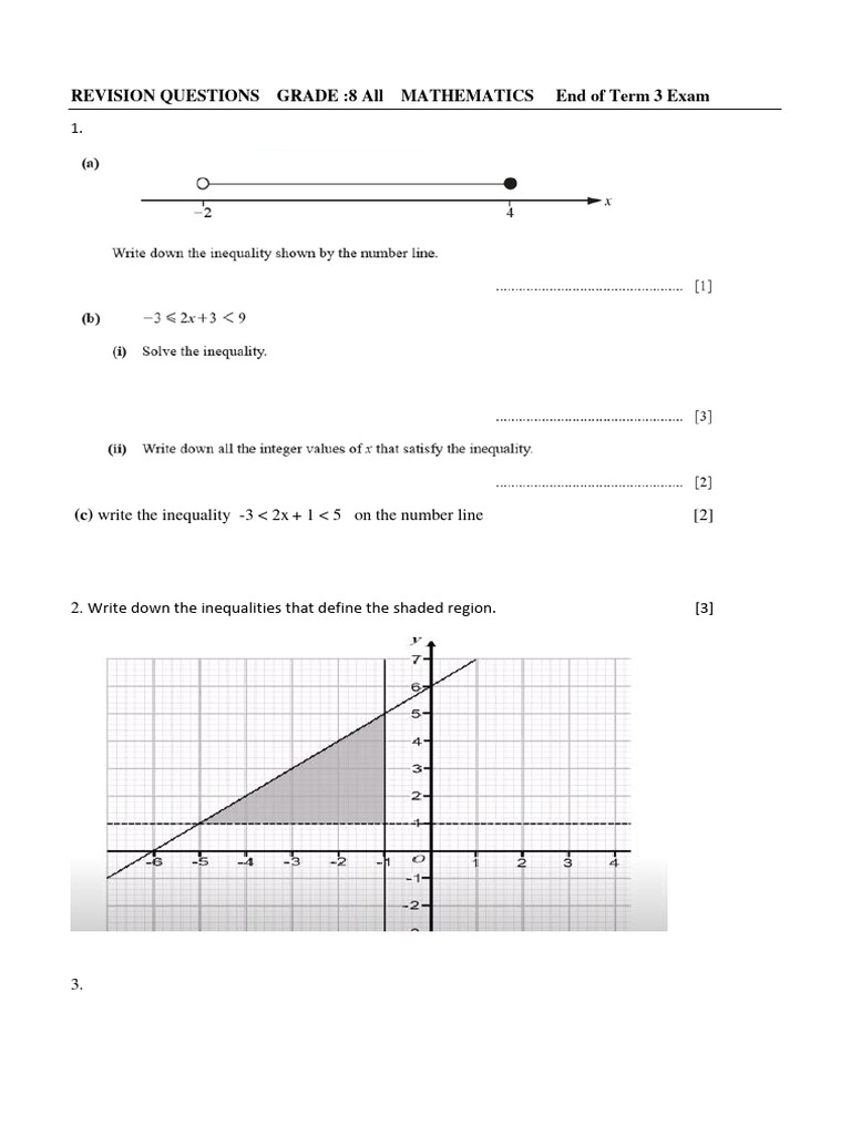Mathematics Exam Grade 8 | PDF | Qualifications | Educational Stages
