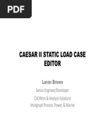Load Case Definition in CAESAR II | PDF