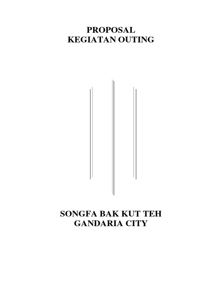 Proposal OUTING SFGC | PDF | Perjalanan