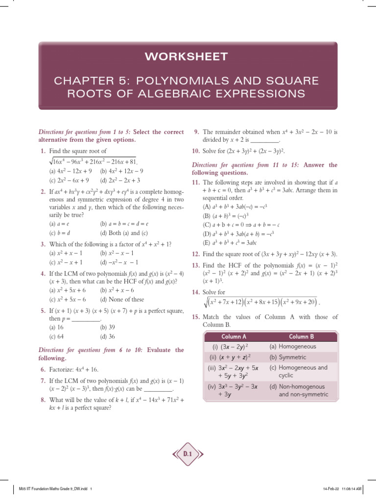 Polynomial Olympiads Questions | PDF | Abstract Algebra | Algorithms
