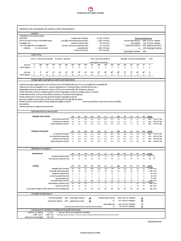 Relatório SCE - ER Total | PDF | Fotovoltaica | Energia solar