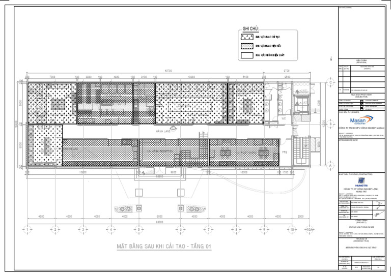 03.mso2-Ct-Dh-Pv-01 - Mat Bang Phan Vung Khu Vuc Tang 1 | PDF