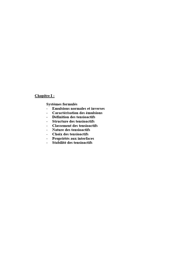Polymérisation en émulsion inverse | PDF | Tensioactif | Émulsion