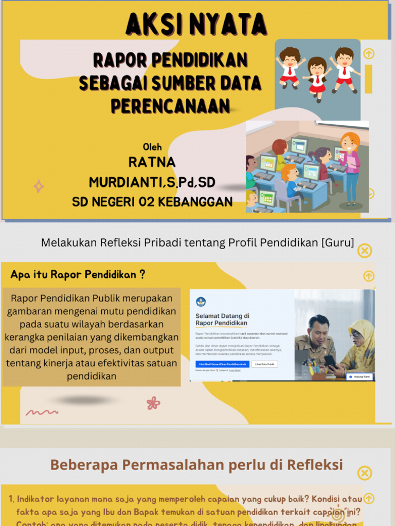Aksi Nyata Rapor Pendidikan Ratna Murdianti | PDF
