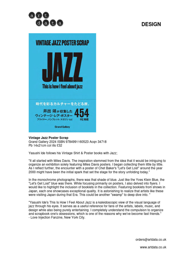 Vintage Jazz Poster Scrap | PDF