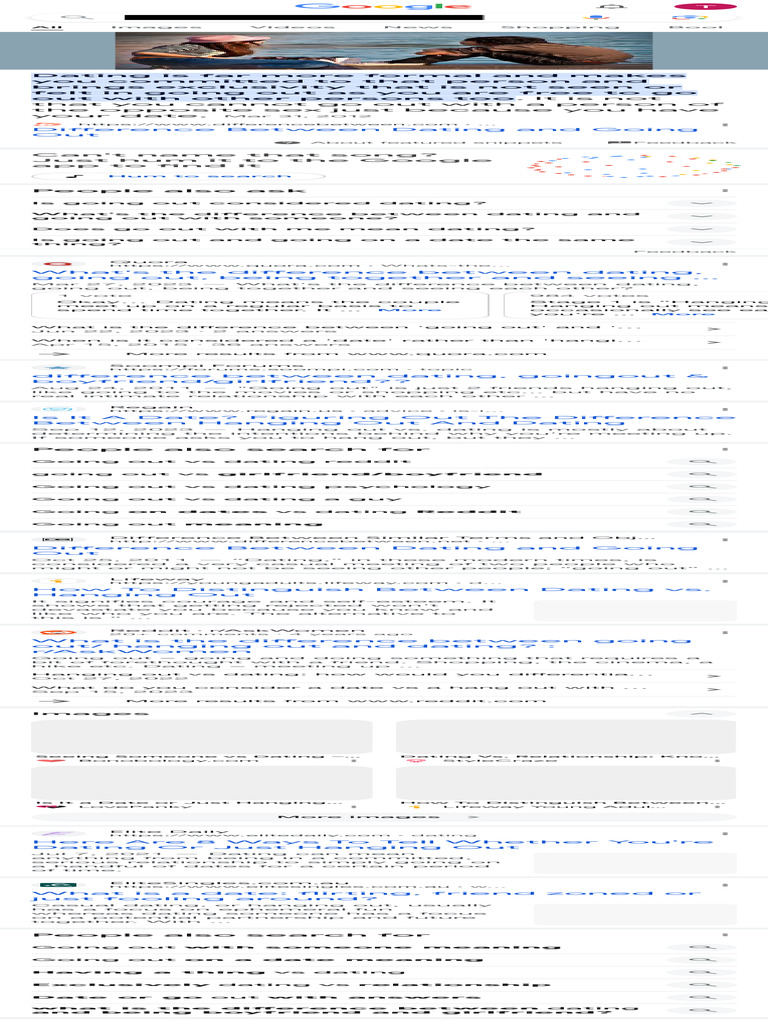 Going Out Vs Dating - Google Search | PDF | Interpersonal Relationships ...
