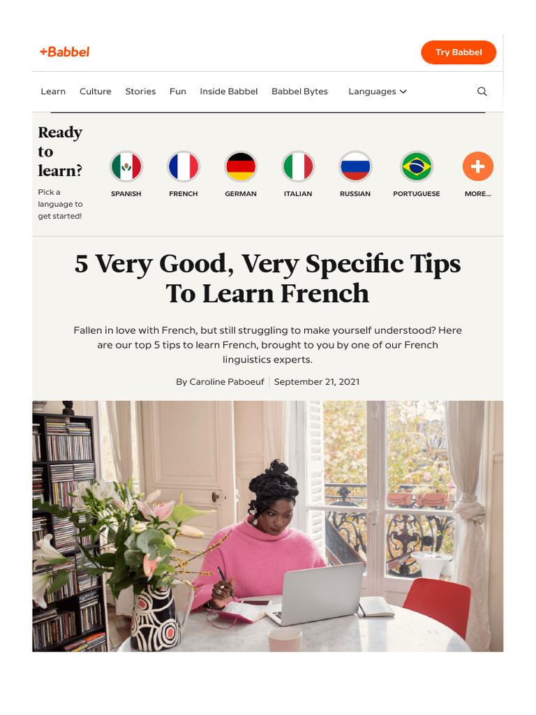 5 Essential Tips for Learning French | PDF | Grammatical Gender ...