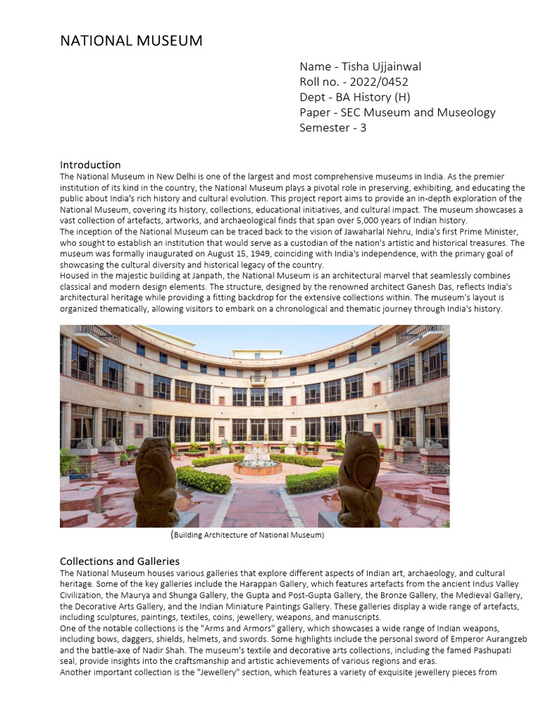 National Museum | PDF | Museum