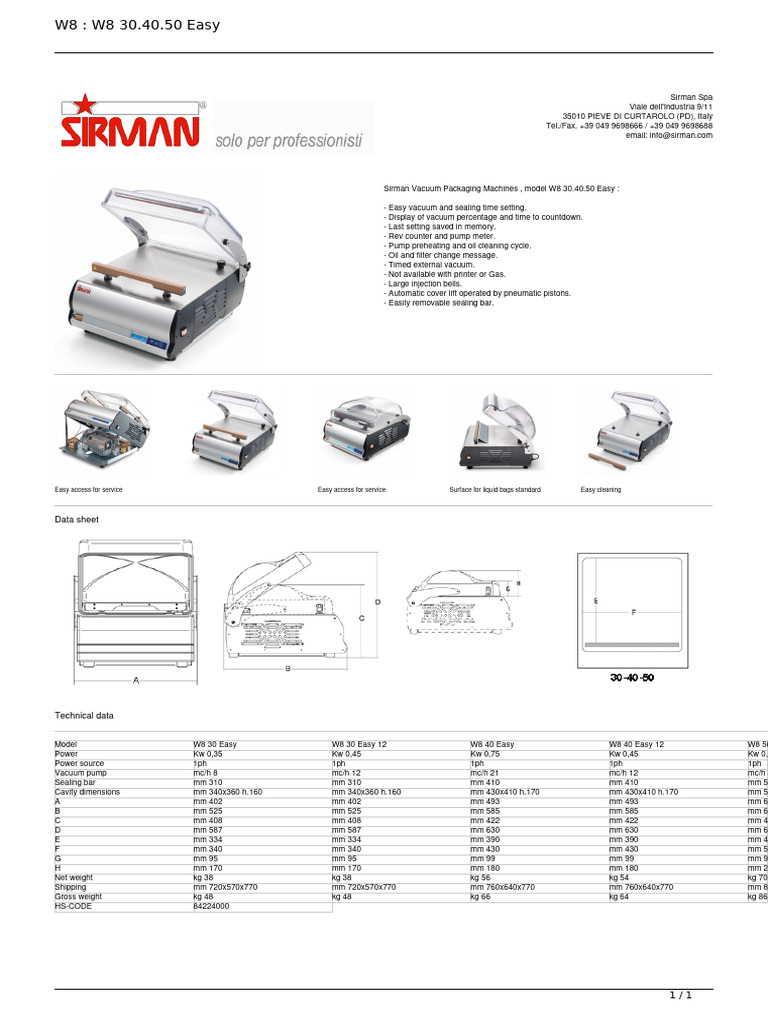 W8-30 40 50-Easy | PDF | Vacuum | Pump