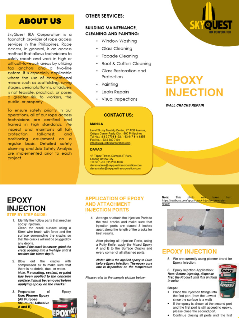 Epoxy Injection Methodologies Pdf Epoxy Building Engineering