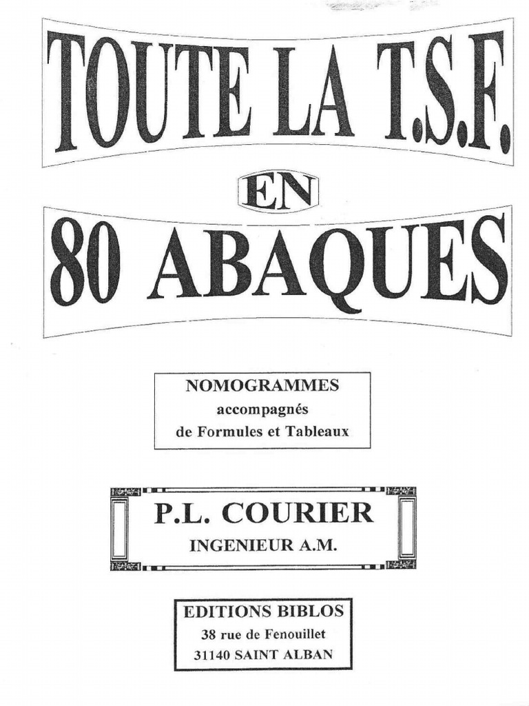 Toute La TSF en 80 Abaques | PDF