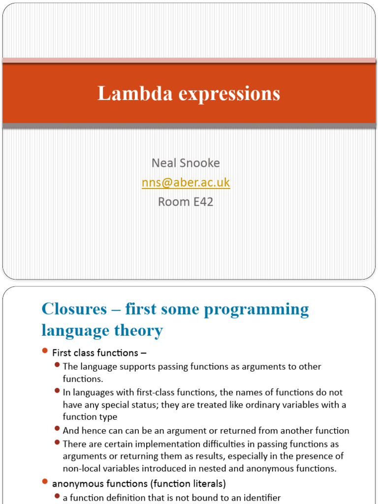 Lambdasmodernc Download Free Pdf Anonymous Function Scope Computer Science 8563