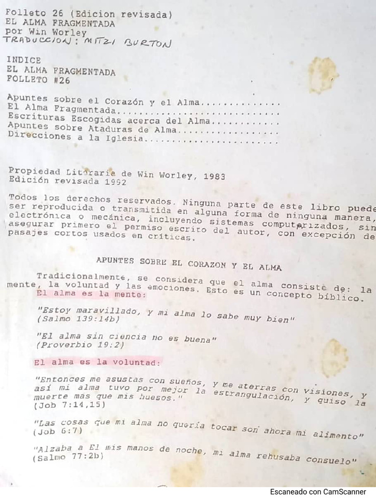 Alma Fragmentada by Win Worley | PDF