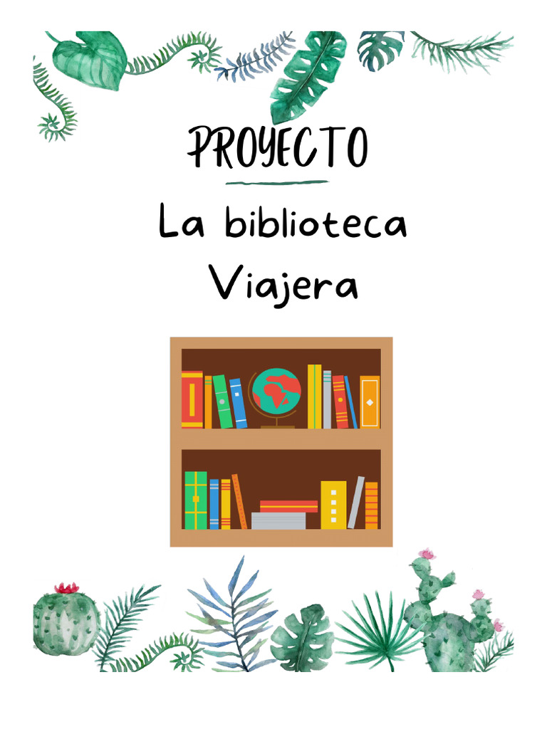 Proyecto de Biblioteca Viajera Infantil | PDF | Libros