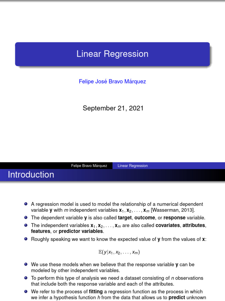 Statics Thinking-regression | PDF | Errors And Residuals | Regression Analysis