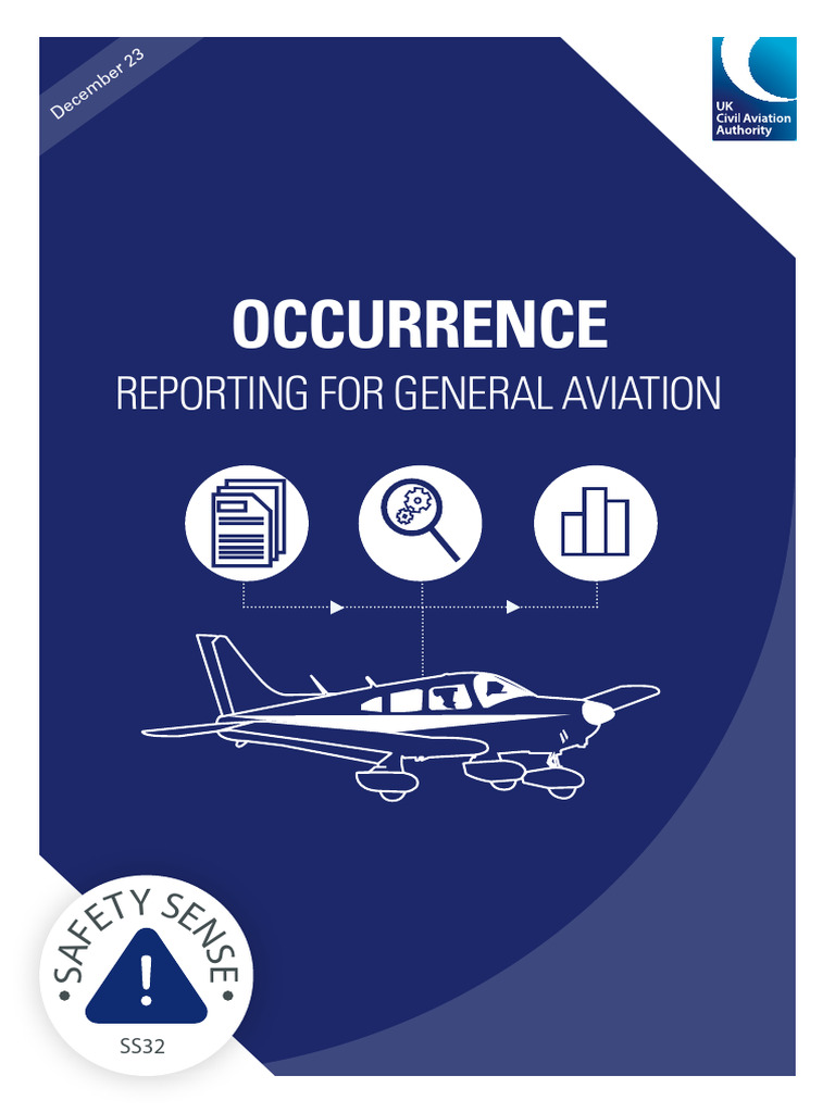 Caa9396 Safetysense Occurrence-Reporting | PDF | Instrument Flight Rules | Aircraft