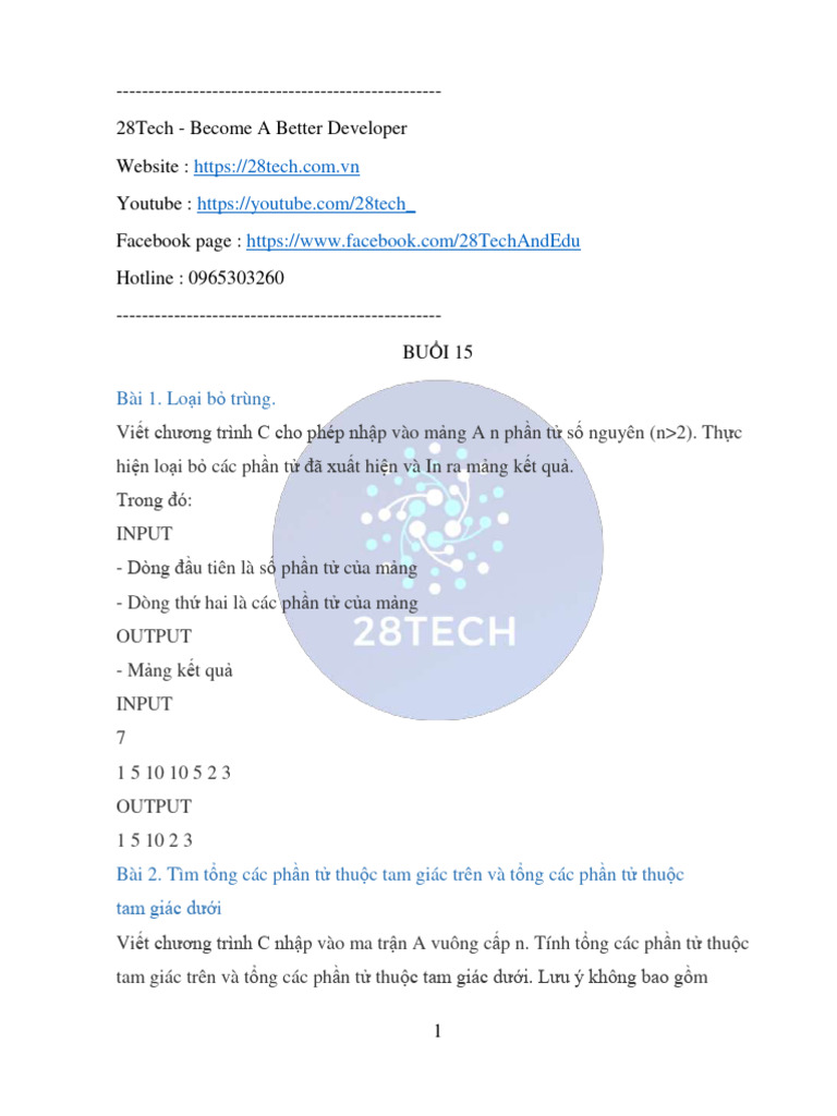 (28tech) - BUOI 15 | PDF