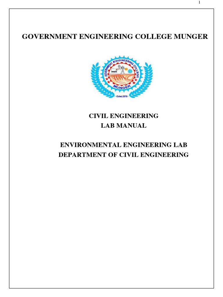 Environmental Engg Lab Manual | PDF | Ph | Titration