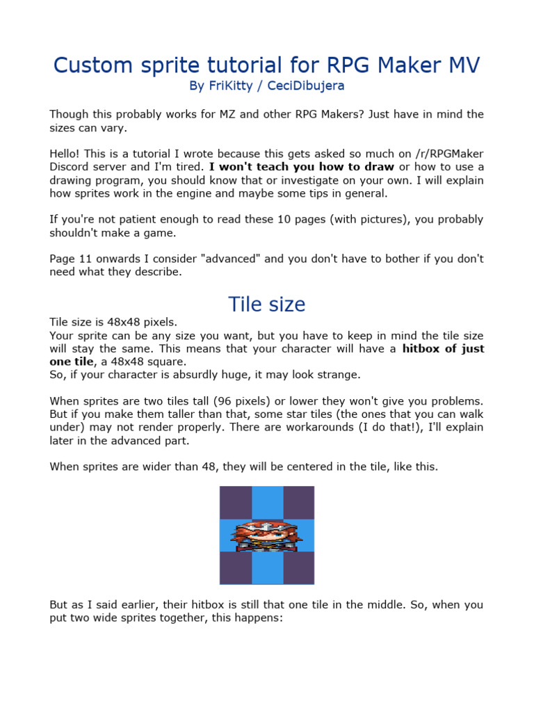 Custom_sprite_tutorial_for_RPG_Maker_MV | PDF | Computing