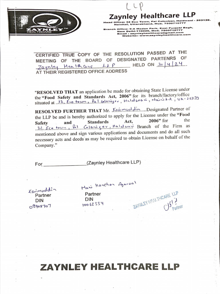 Board Resolution | PDF