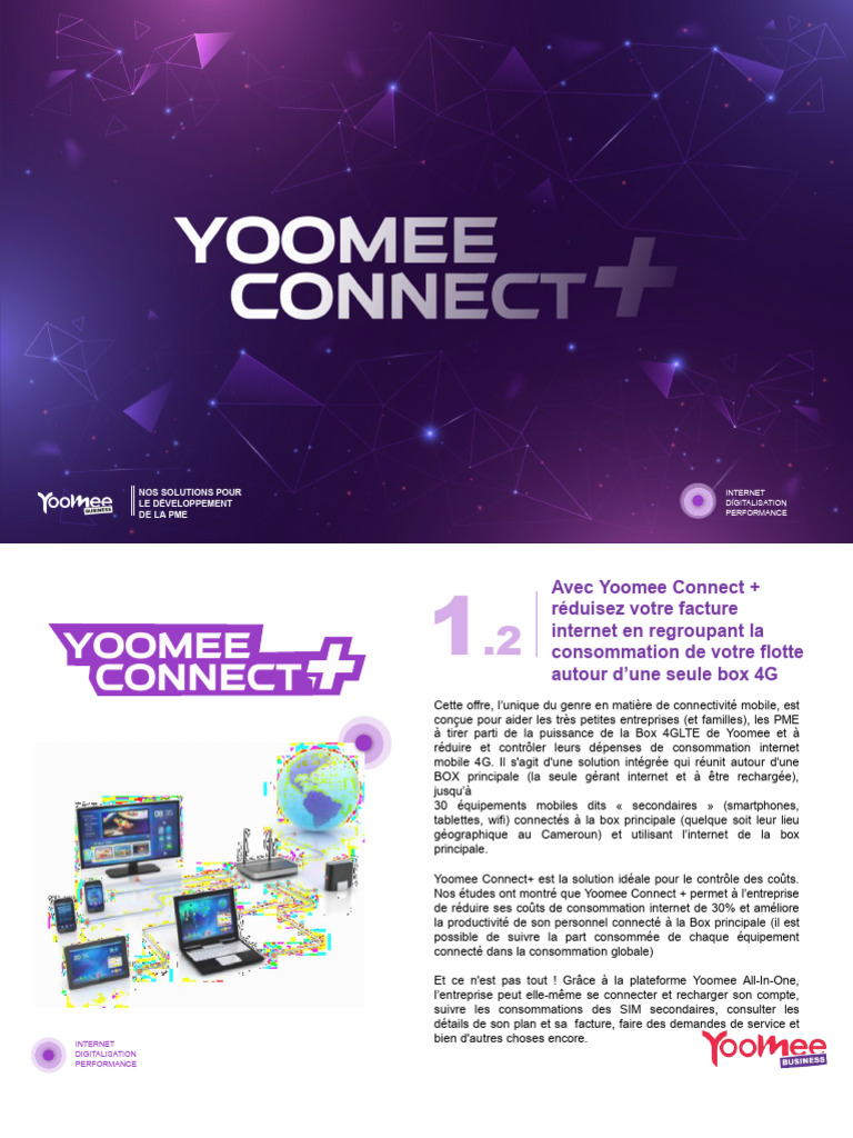 Réduisez vos coûts internet PME avec Yoomee | PDF | 4G | l'Internet
