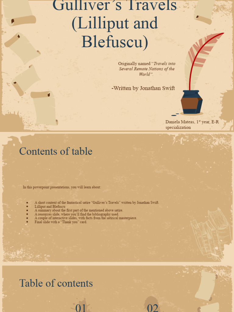 Powerpoint Gulliver Final | PDF | Gulliver's Travels