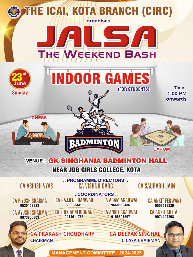 CA WEEK-2024 Jalsa-CICASA | PDF