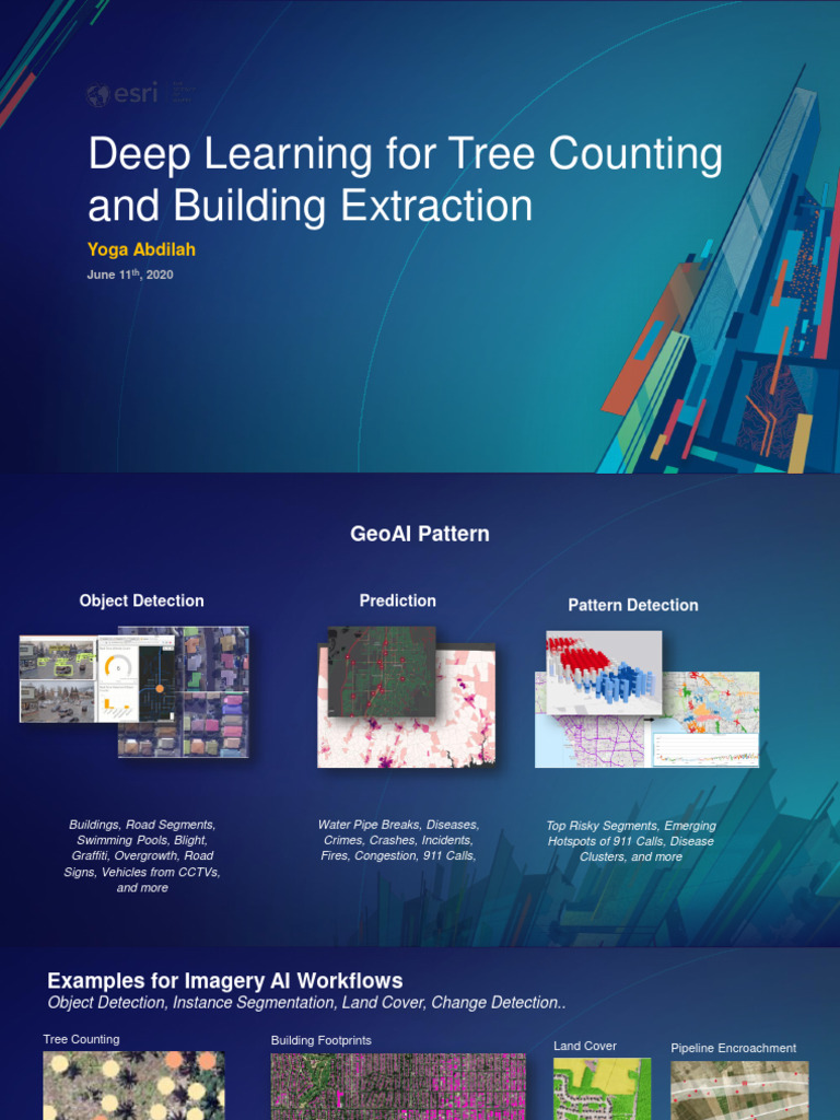 Deep Learning With ArcGIS Pro for Tree Counting and Building Extraction | PDF | Arc Gis | Deep ...