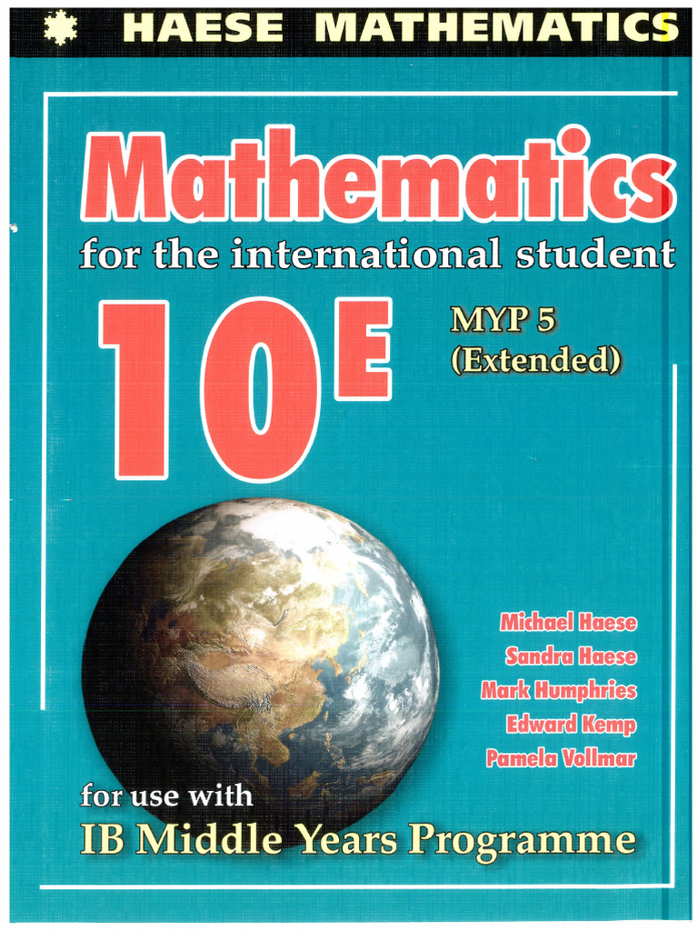 Haese Mathematics 10E | PDF
