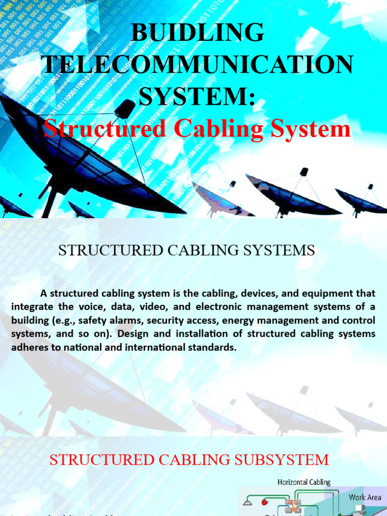Structured Cabling System Overview | PDF | Telecommunications | Service ...