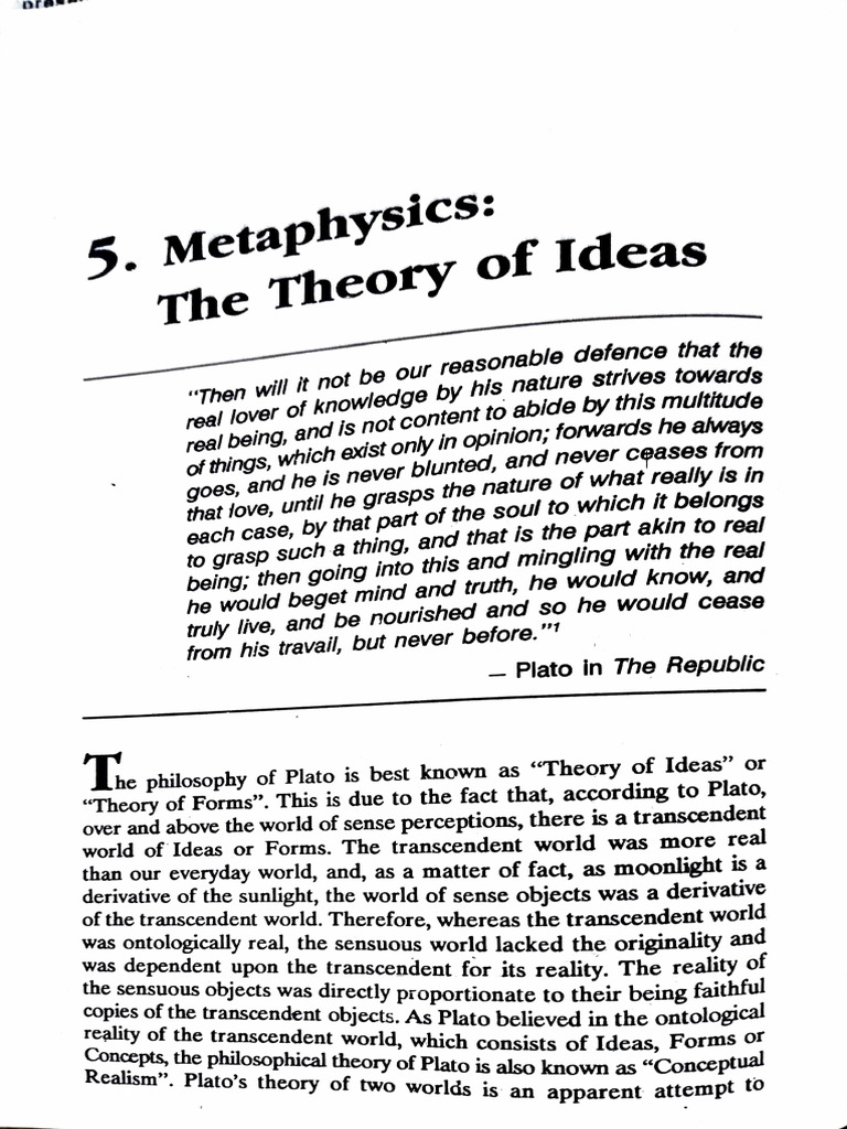 Theory of Ideas | Download Free PDF | Idea | Concept