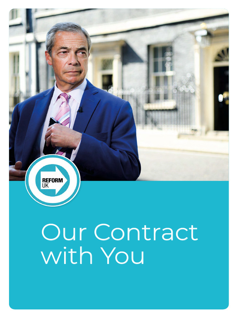 Reform UK 2024: Our Contract with You | PDF | Cost Of Living | National ...