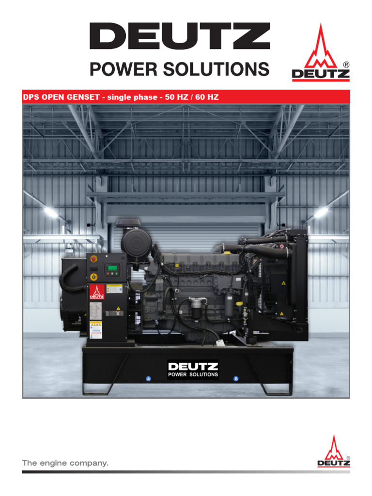 DPS OPEN Genset Single Phase 319521 | PDF | Electric Generator ...